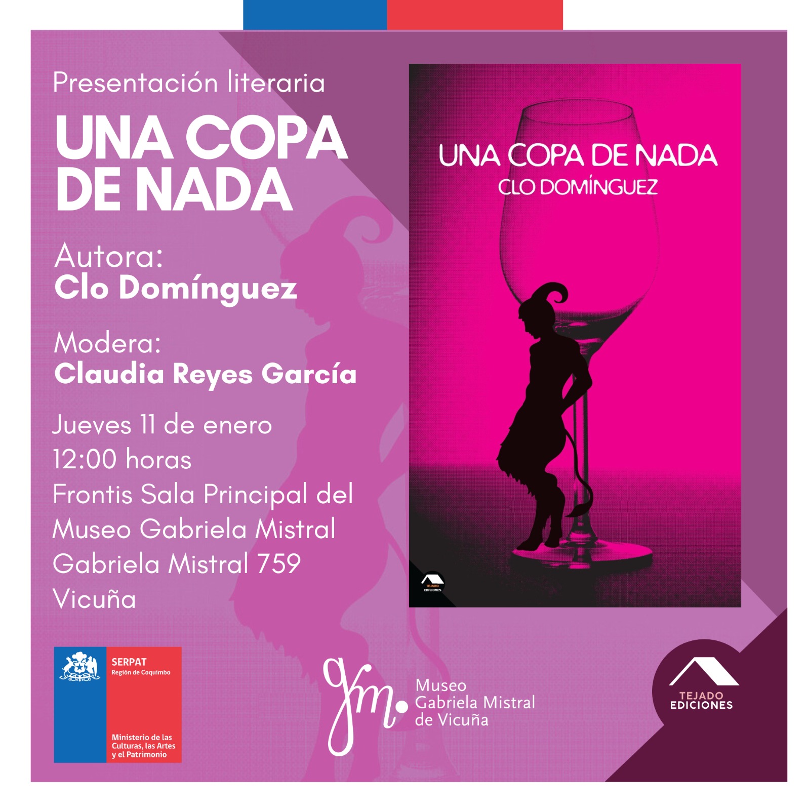 Presentación del libro 'Una Copa de Nada' de Clo Domínguez | Museo ...